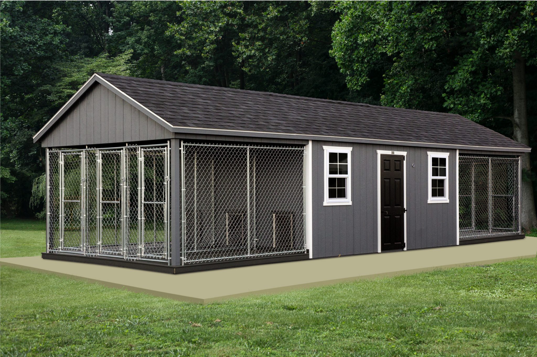 Fully Assembled 10 X 16 Amish Built Run Dog Kennel Dog Kennel Designs Fully Assembled 10 X 16 Amish Built Run Dog Kennel Dog Kennel Designs