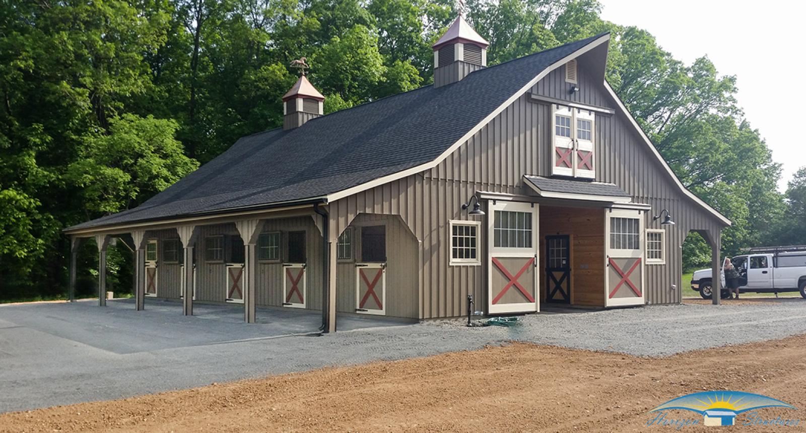 Modular Barns| Prefab Loft Barns | Horizon Structures