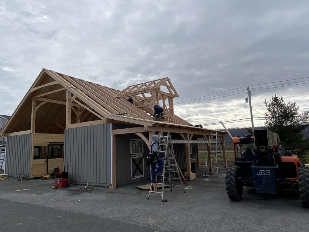 Timber Frame Barns | Prefab Wooden Barns | Horizon Structures