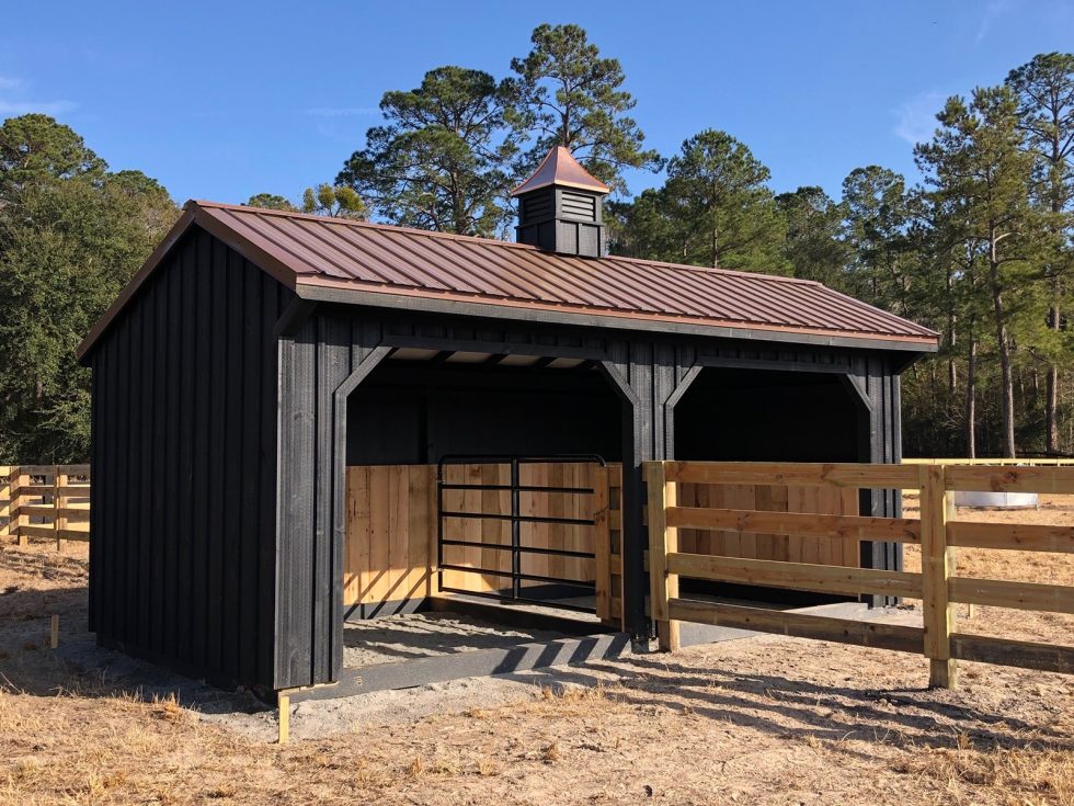 Equine Run-In Sheds | Open Front Horse Shelters | Horizon Structures