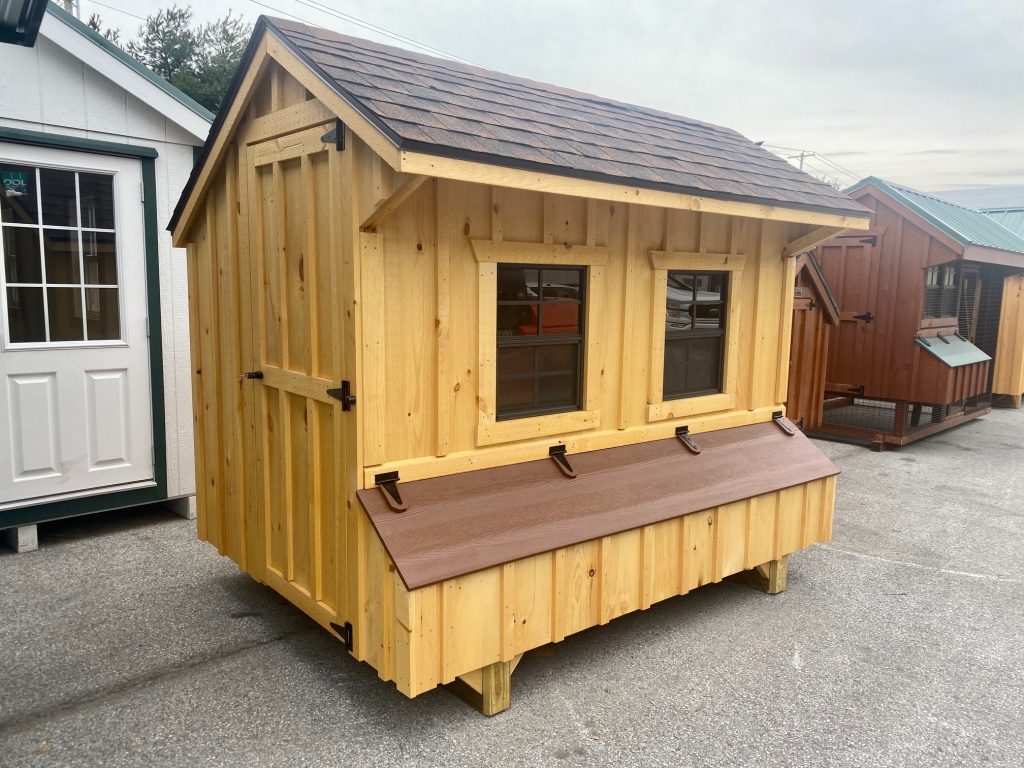 5x8 Quaker - $5,915 -Walnut Brown Shingles | Horizon Structures