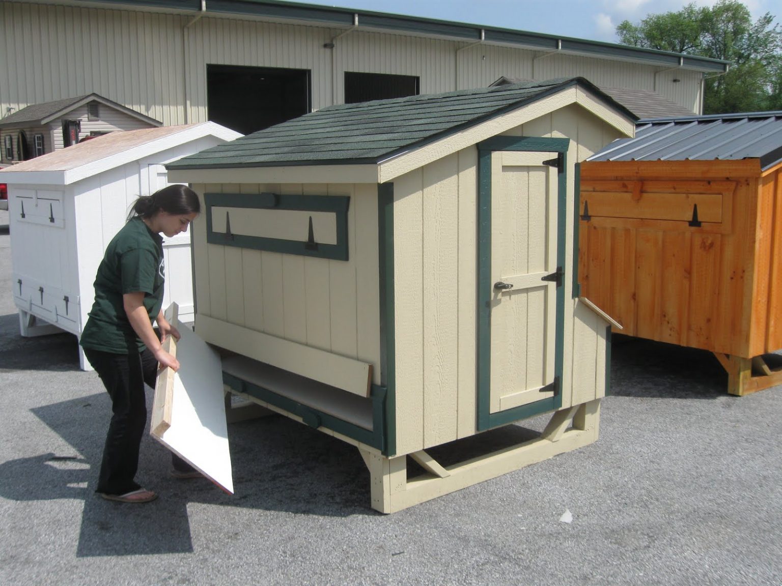 Easy Clean Chicken Coop With Pull Out Glasbord Tray | Horizon Structures