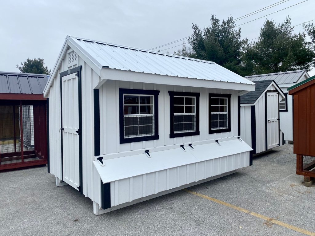 7x12 Quaker - $9,735 - White Metal Roof - WE HAVE TWO AVAILABLE ...