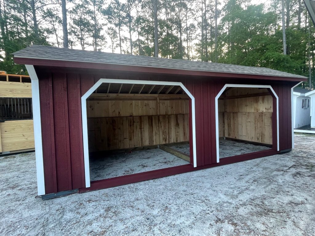 10x24 Run-In Shed - $7,745 - Weatherwood Shingles - LOCATED IN SC ...
