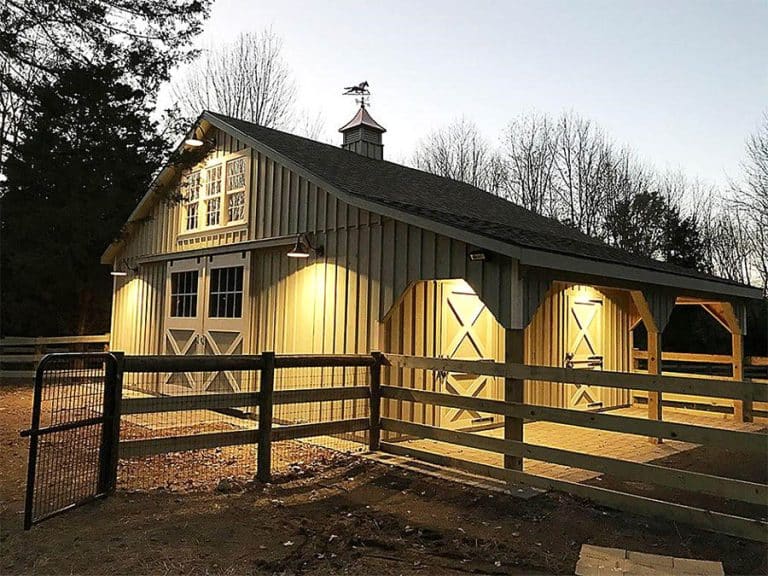 Horse Barn Lighting Tips for Safety & Security | Horizon Structures