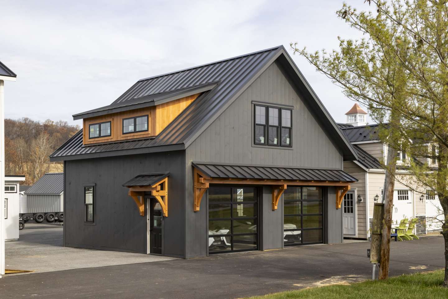 28x28 Timber Frame Garage | Horizon Structures