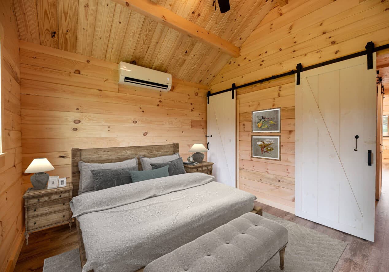 Natural Pine Interior for Your Barn - Pine Board Rooms