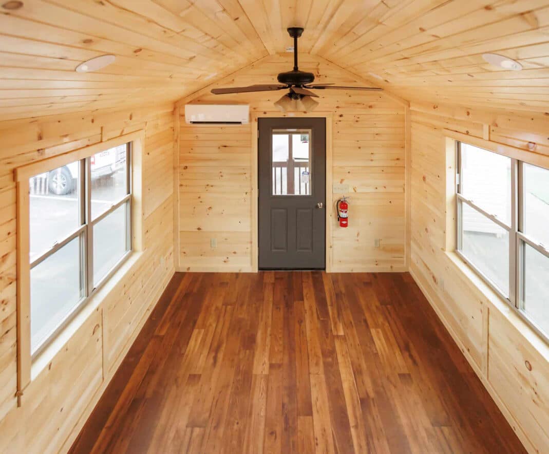Natural Pine Interior for Your Barn - Pine Board Rooms