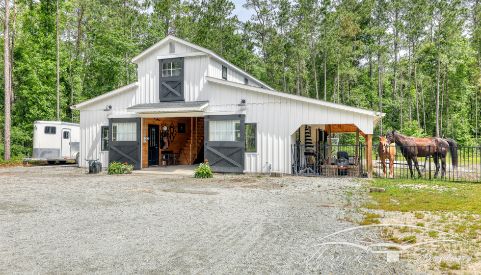 Monitor Barns | Horse Barns with Upper Loft Space | Horizon Structures