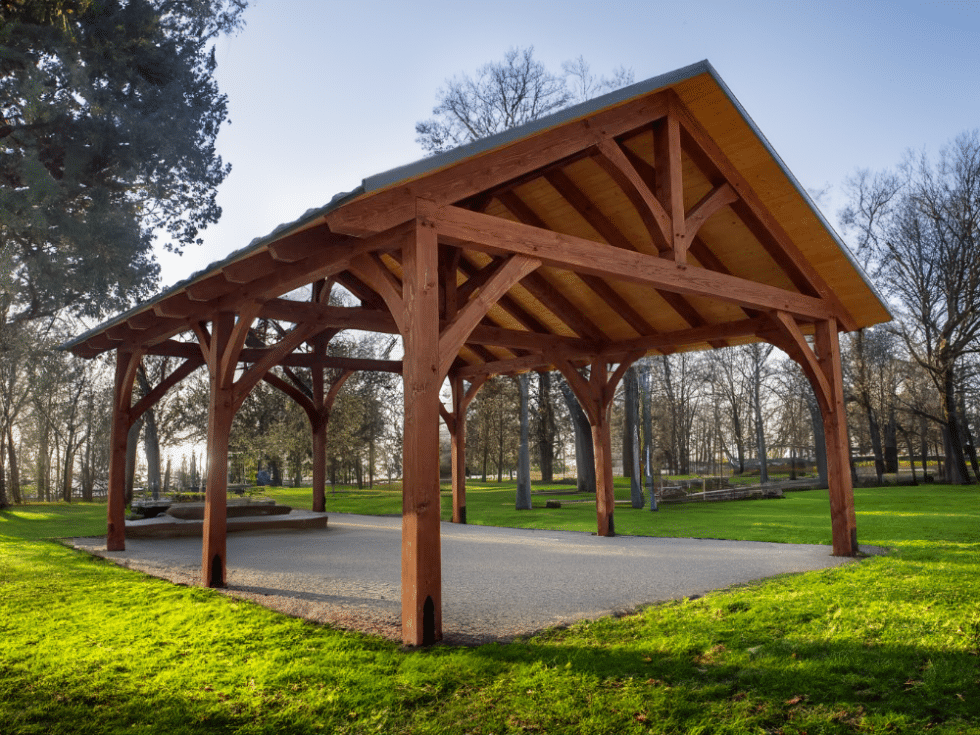 20x24 Timber Frame Pavilion - Kingston | Horizon Structures