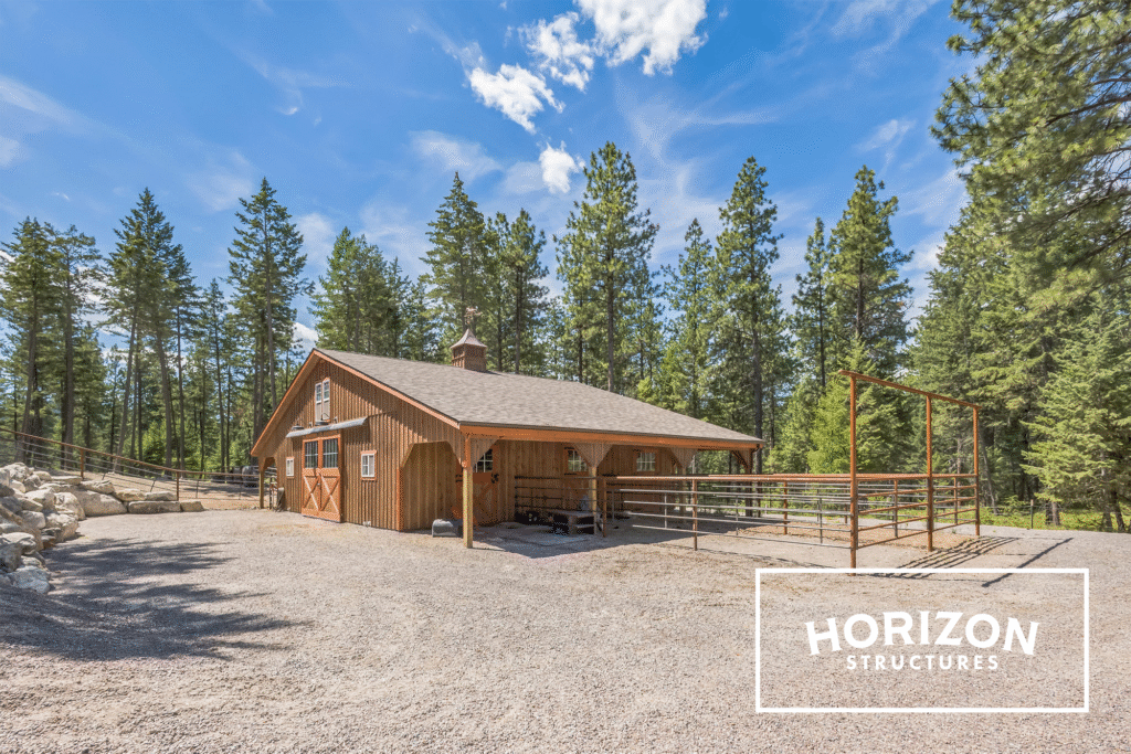 Lakeside, MT - Low Profile Barn | Horizon Structures
