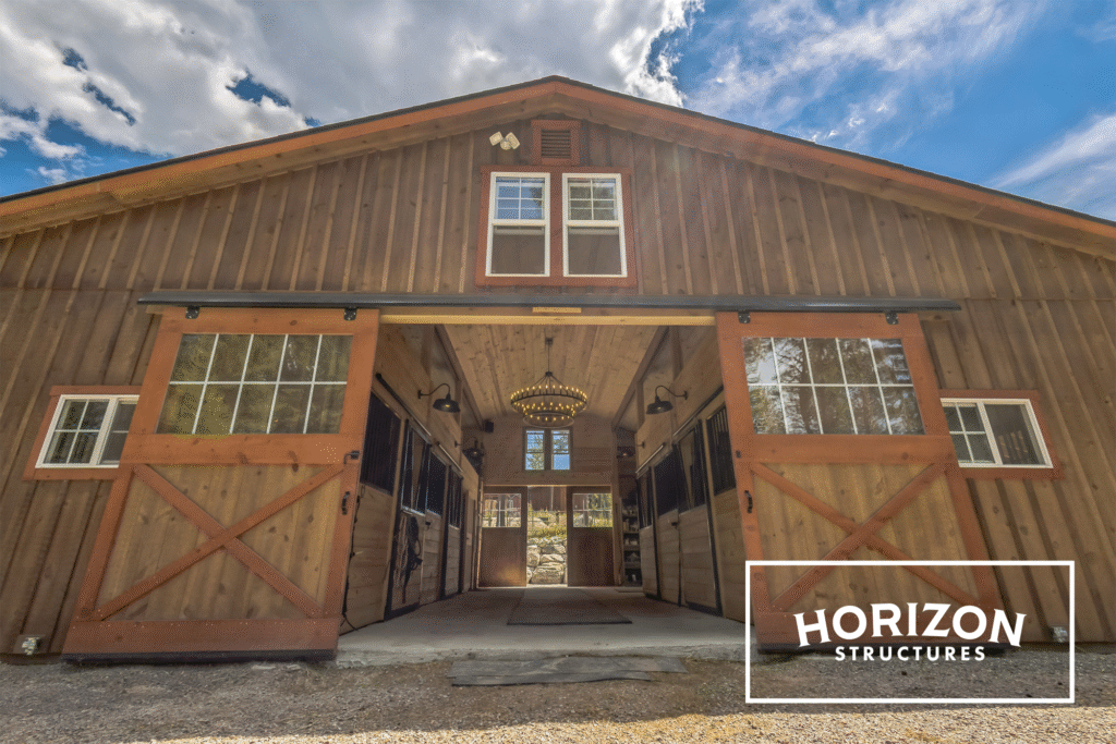 Lakeside, MT - Low Profile Barn | Horizon Structures